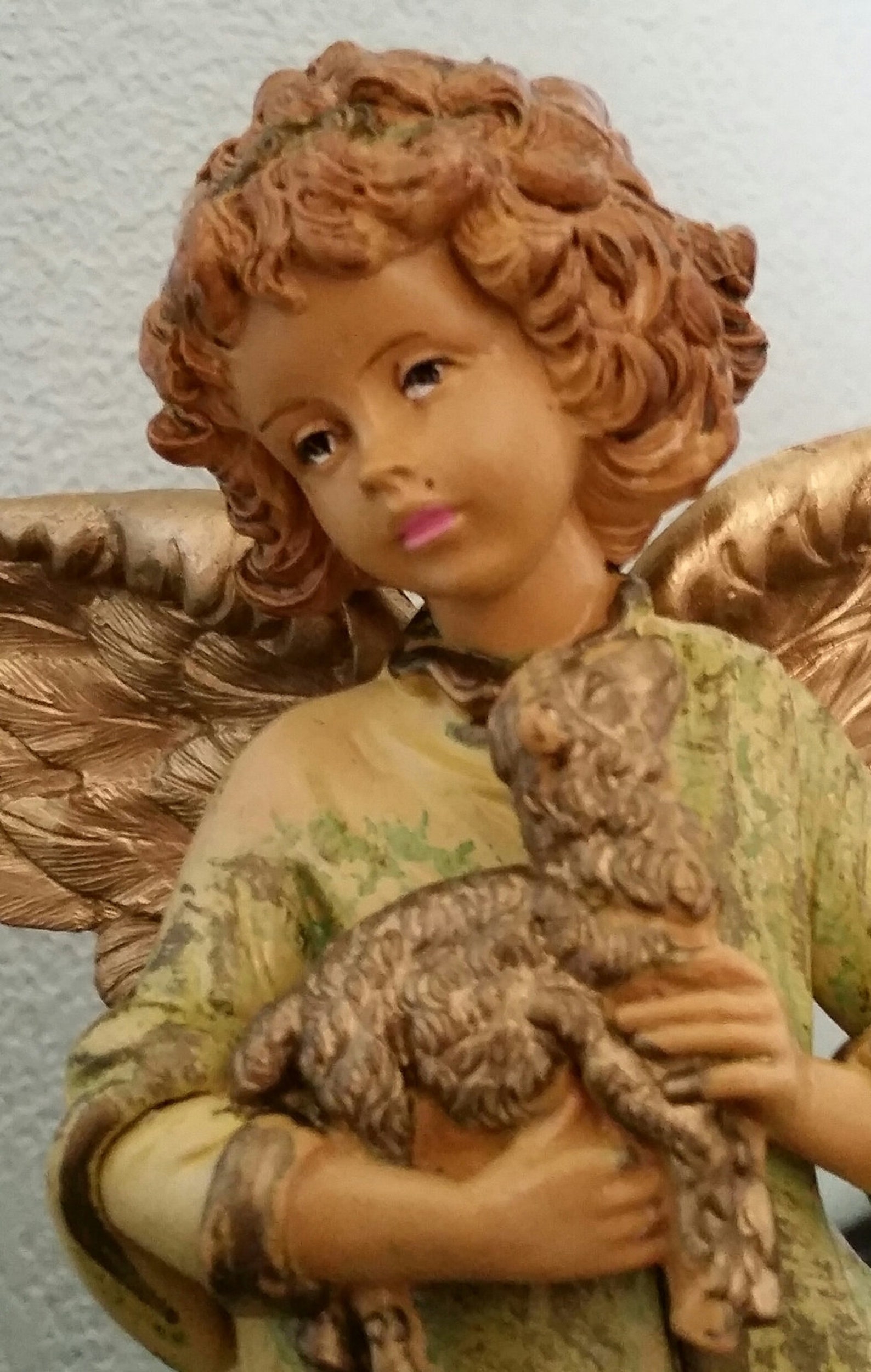 Angel Holding Lamb Figurine Simonetti 5636 Angel With Gold - Etsy