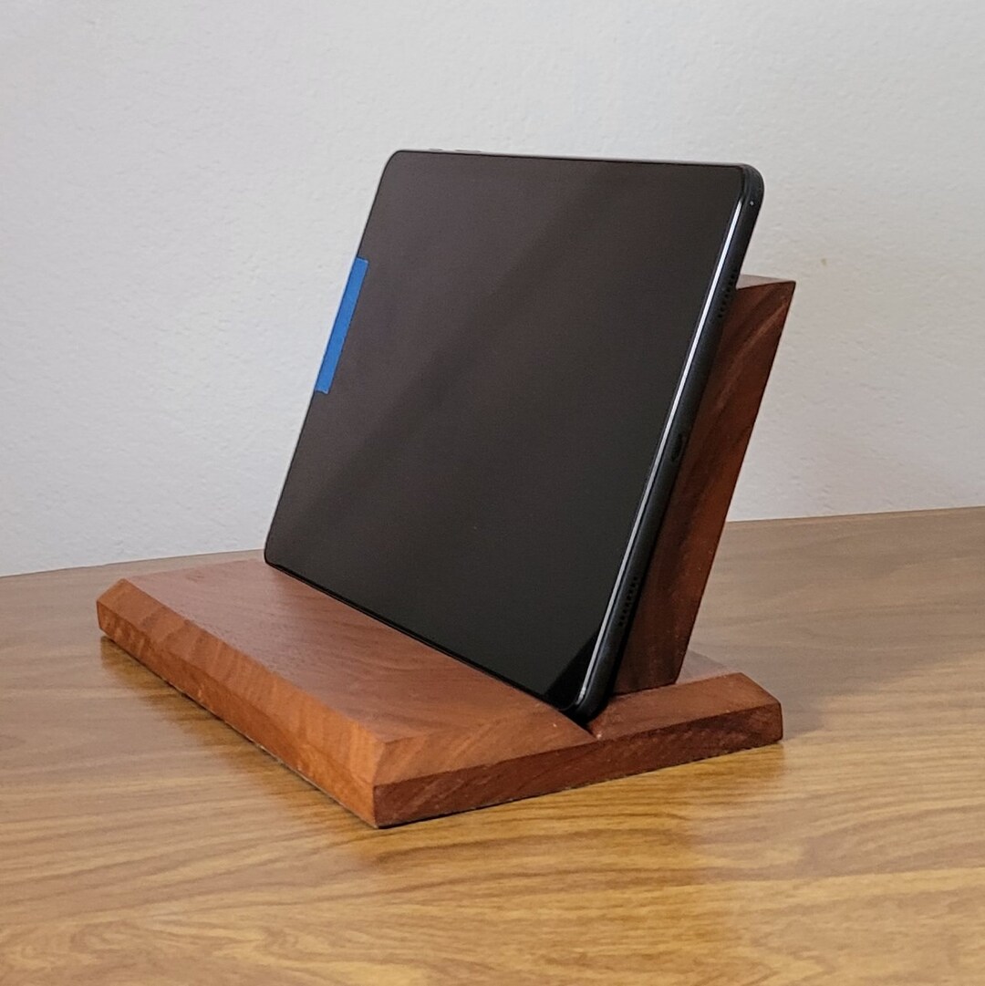 Solid Wood Device Stand Vintage Slanted Tablet Rest - Etsy