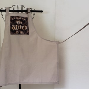 Halloween Apron, Beware the Witch is In - Etsy