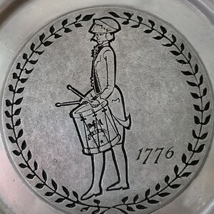 Fyfe and Drum 1776 Plate, Pewter RWP Vintage Decorative Patriotic Plate ...