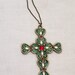 Ornate Metal Decorative Cross With Short Chain Vintage Home - Etsy