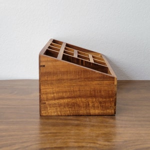 Slanted Wood Sectioned Organizer Vintage, 12 Sectioned Box - Etsy