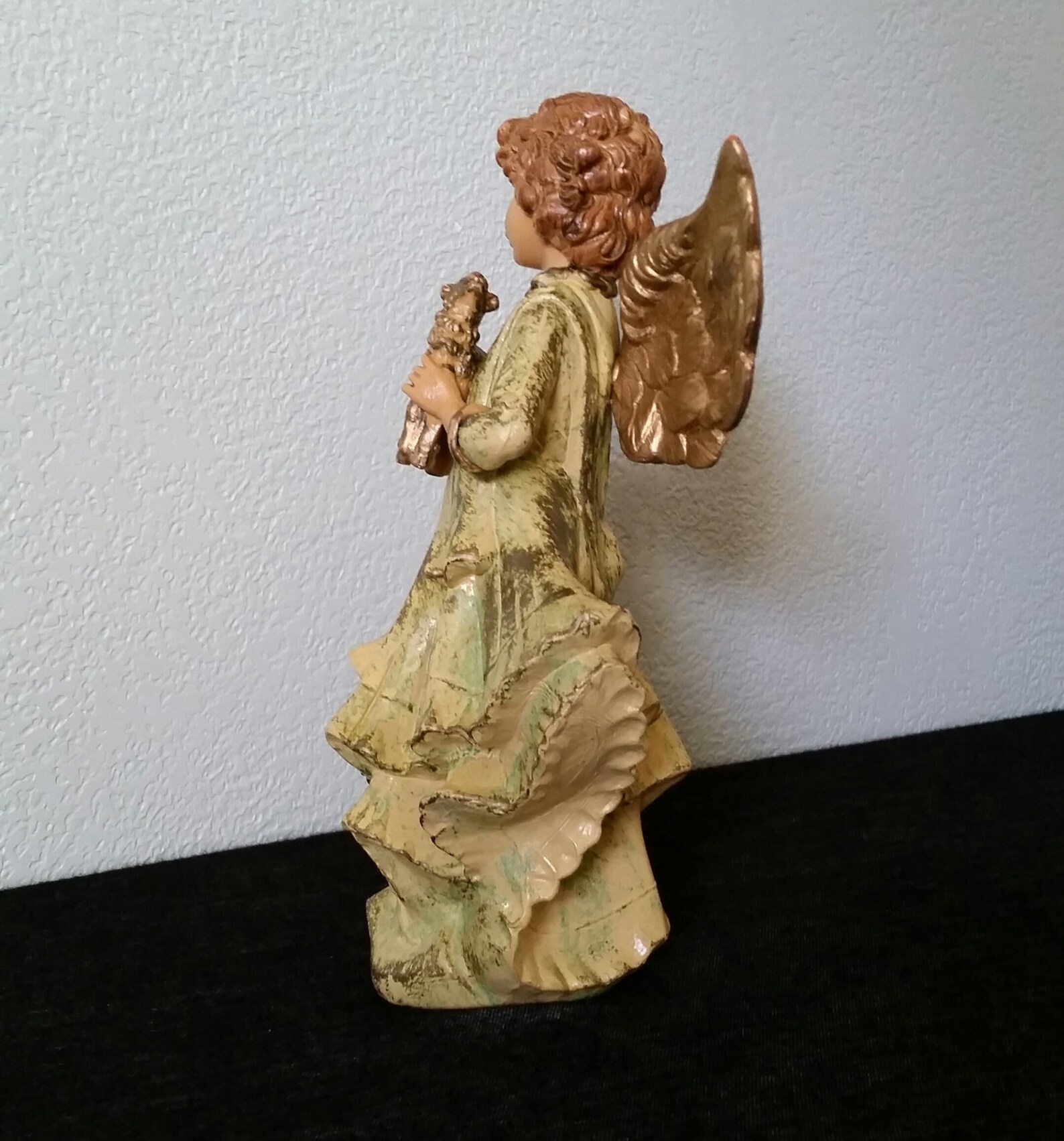 Angel Holding Lamb Figurine Simonetti 5636 Gold Angel with | Etsy
