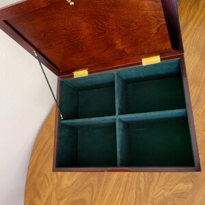 Vintage Wood Storage Box, Bombay Company 4 Compartment Keepsake Box - Etsy