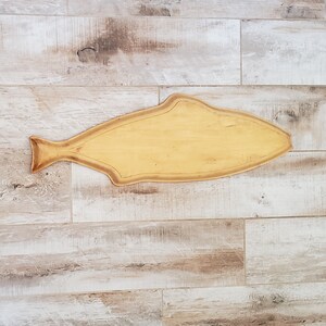 Long Fish Shaped Tray, Vintage Solid Wood Display Tray - Etsy