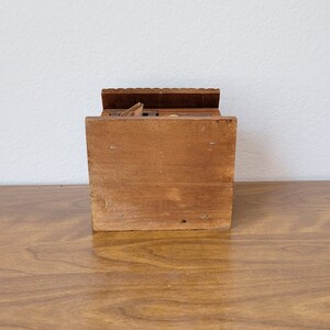 Wooden Cabin Coaster Set, Rustic Log House Cat on Porch Vintage Enesco ...