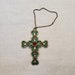 Ornate Metal Decorative Cross With Short Chain Vintage Home - Etsy