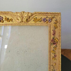 Vintage Gold Floral Photo Frame, Tabletop Picture Holder - Etsy