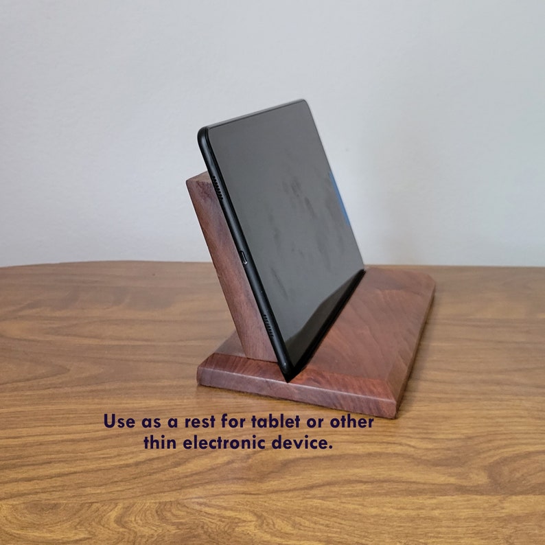 Solid Wood Device Stand Vintage Slanted Tablet Rest - Etsy