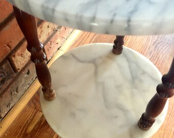 Marble plant stand | Etsy