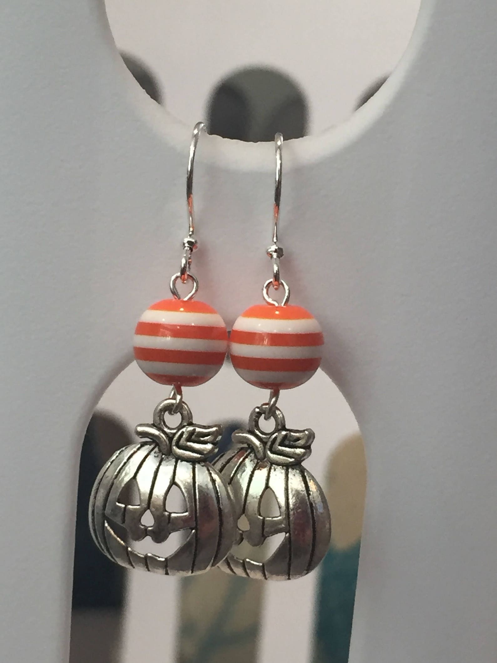 Halloween Pumpkin Earrings - Etsy