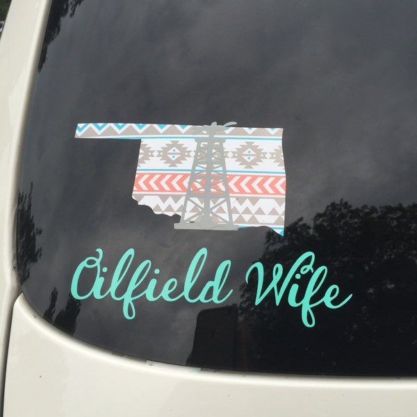 Oilfield Wife Decal - Etsy