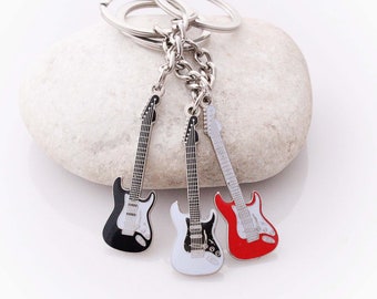 Guitar Keychain - Etsy