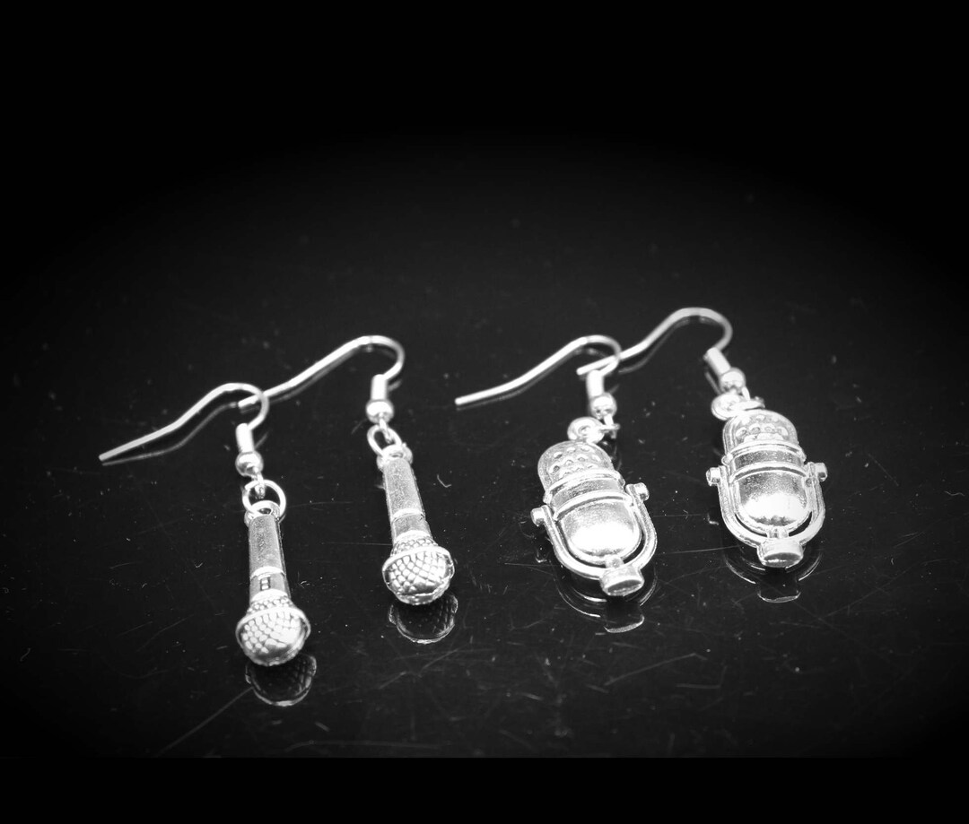 Microphone Earrings 2 Styles - Etsy