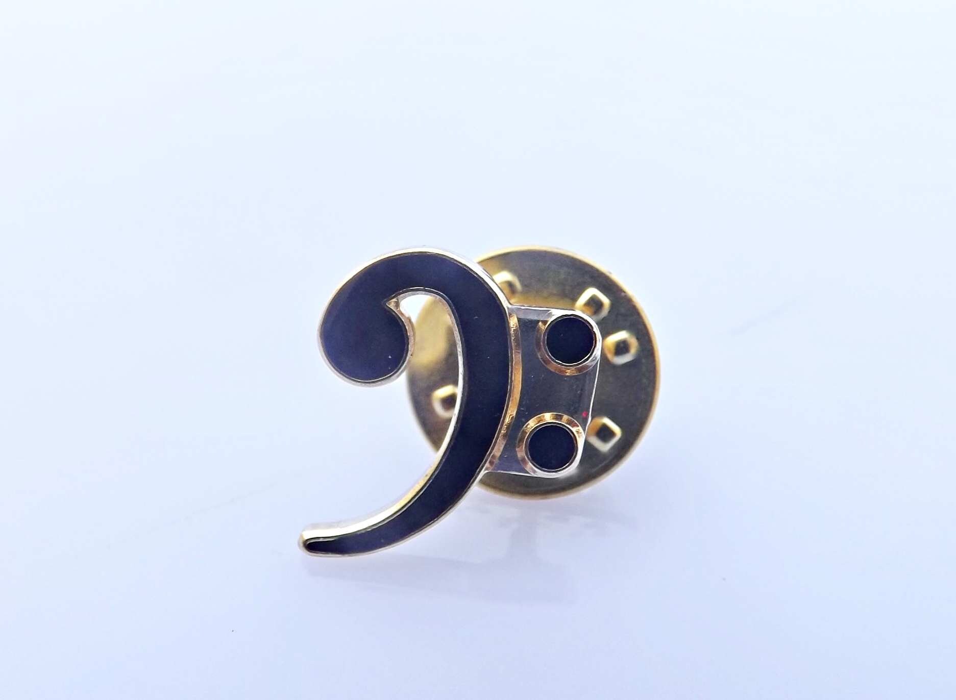 Bass Clef Pin Brooch - Etsy