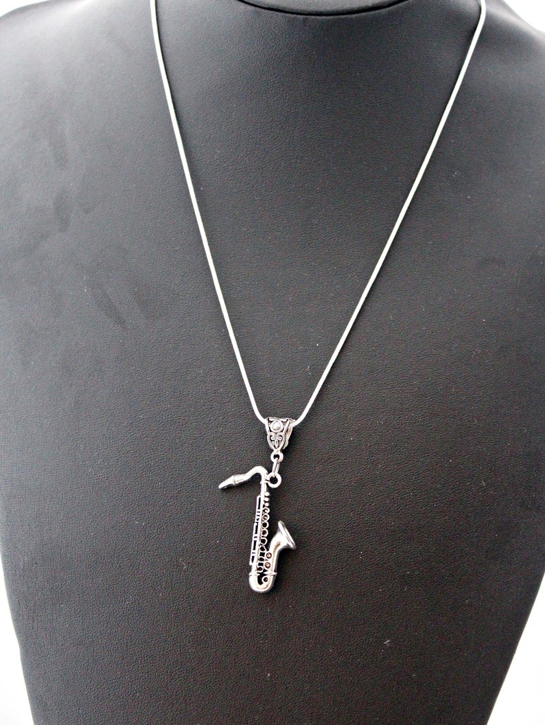 Saxophone Necklace - Etsy