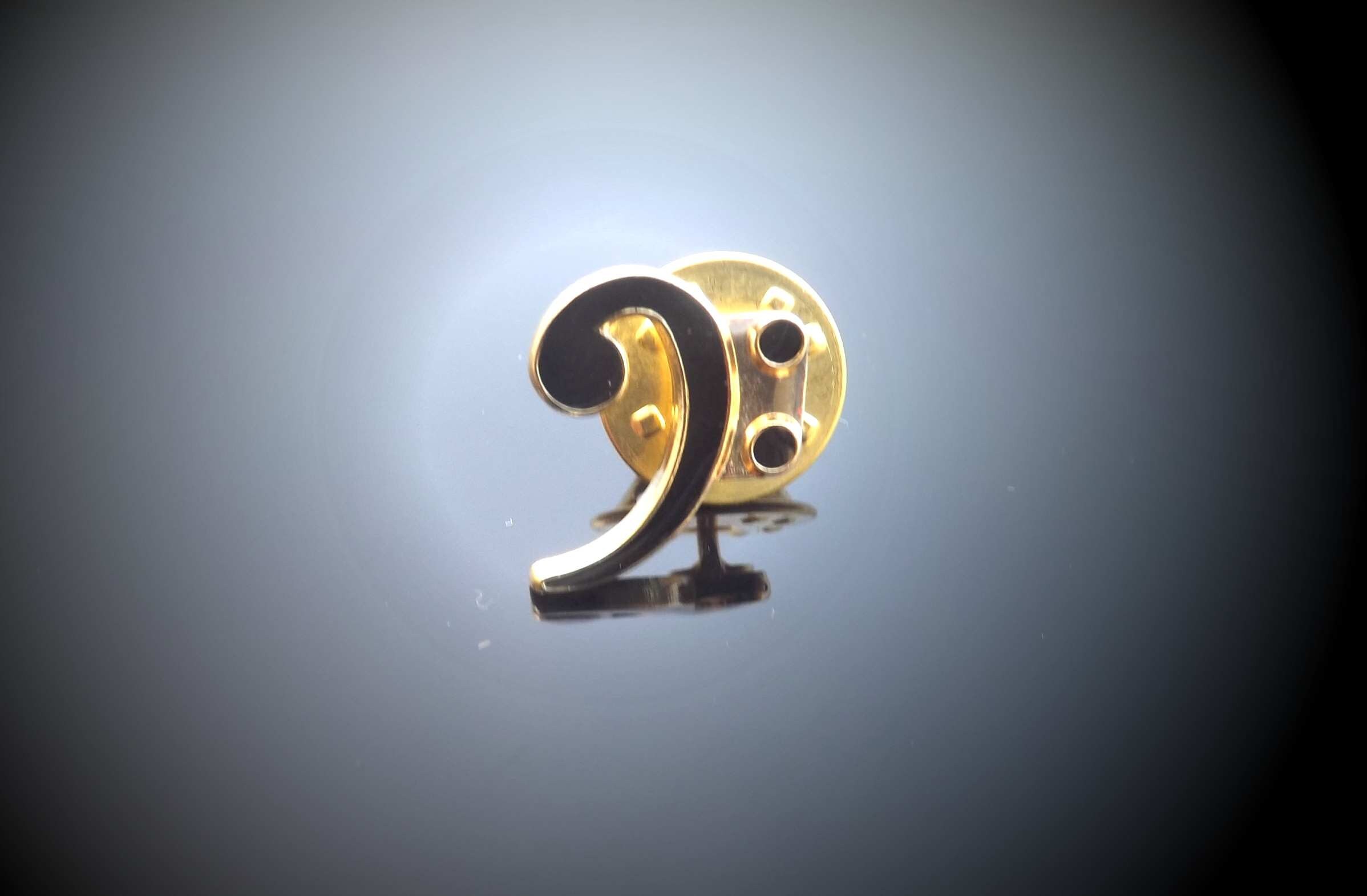 Bass Clef Pin Brooch | Etsy