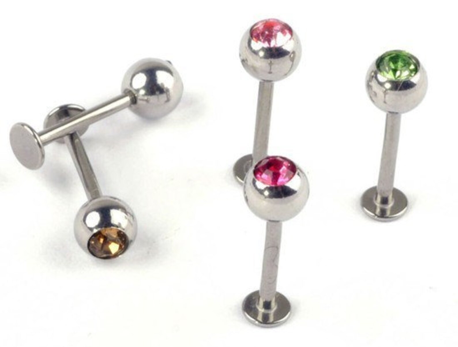 Labret Studs Stainless Steel Set of 10 Random Colors - Etsy