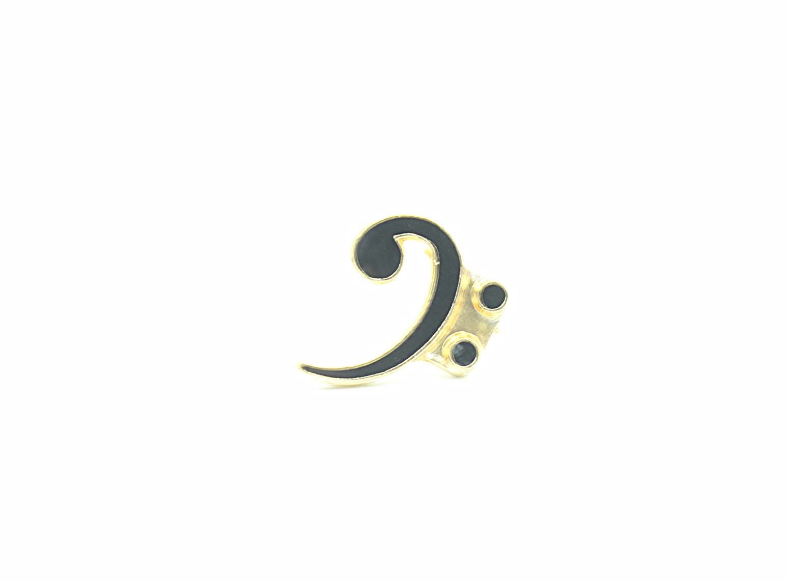 Bass Clef Pin Brooch - Etsy