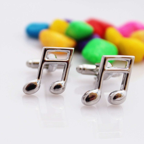 Music Note Cufflinks - Etsy