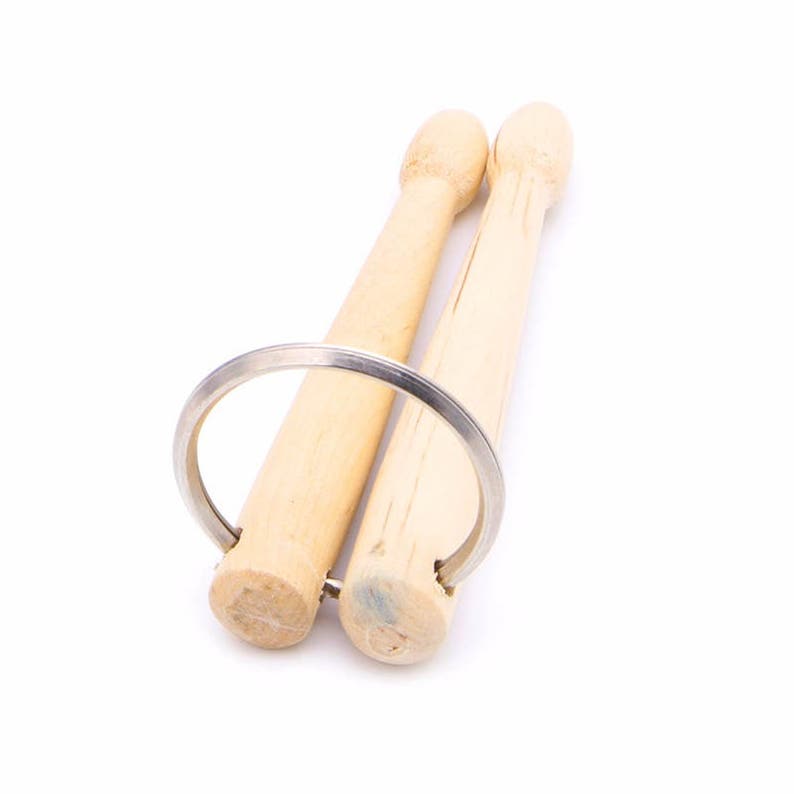 Drum Sticks Keychain/keyring Wooden Drumsticks - Etsy
