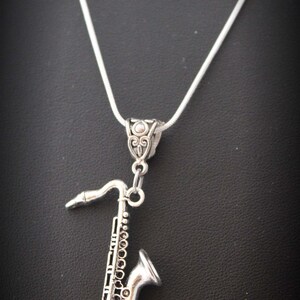 Saxophone Necklace - Etsy