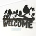 Birds Welcome Sign Metal Wall Art 10 Wide Home Decor - Etsy
