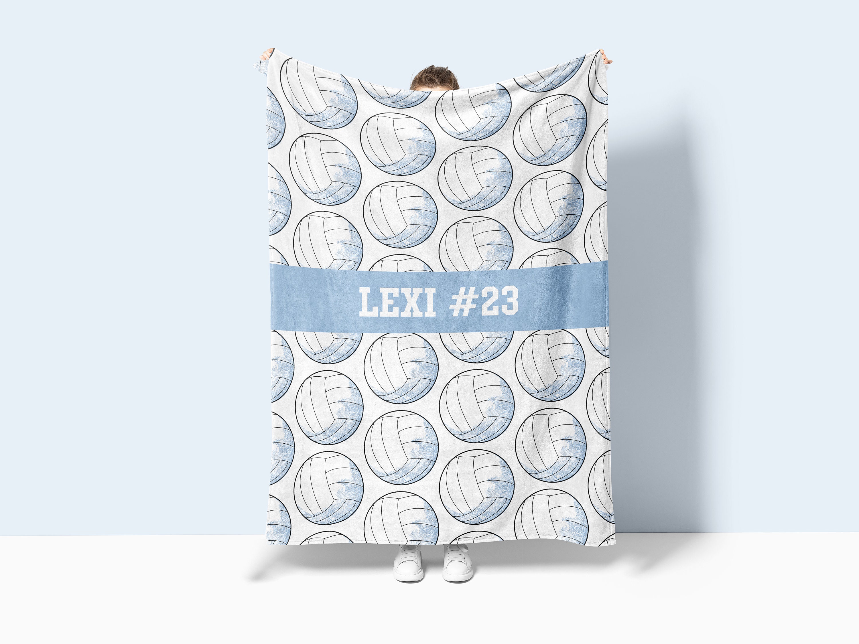 Custom Volleyball Blanket, Custom Volleyball Throw, Personalized ...