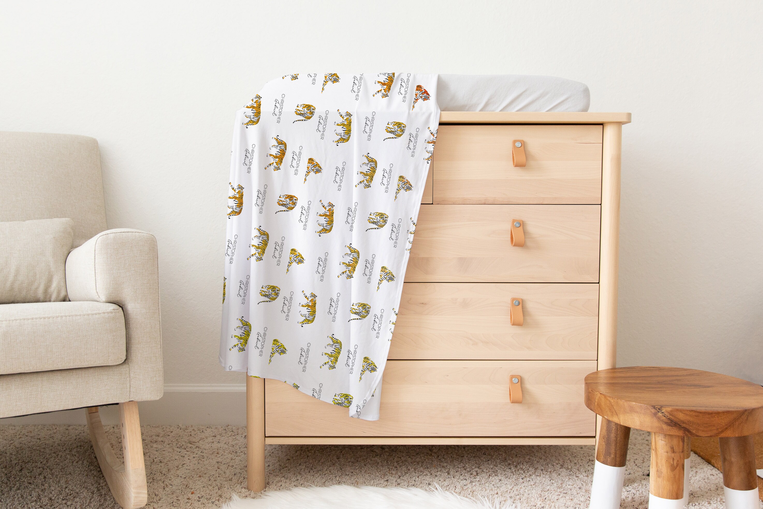 Custom Tiger Blanket Personalized Tiger Blanket Tiger Baby - Etsy