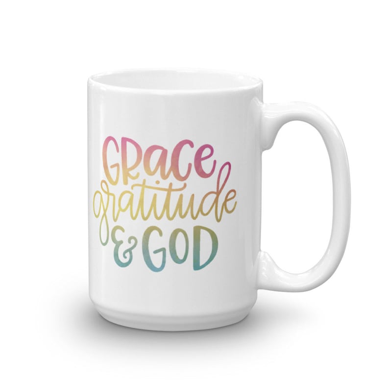 Gratitude Mug Gratitude Coffee Mug Inspirational Mug Grateful Mug ...