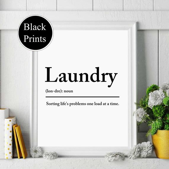 Laundry Noun Definition Wall Print Picture Gift Home Decor Etsy laundry-noun-definition-wall-print-picture-gift-home-decor-etsy