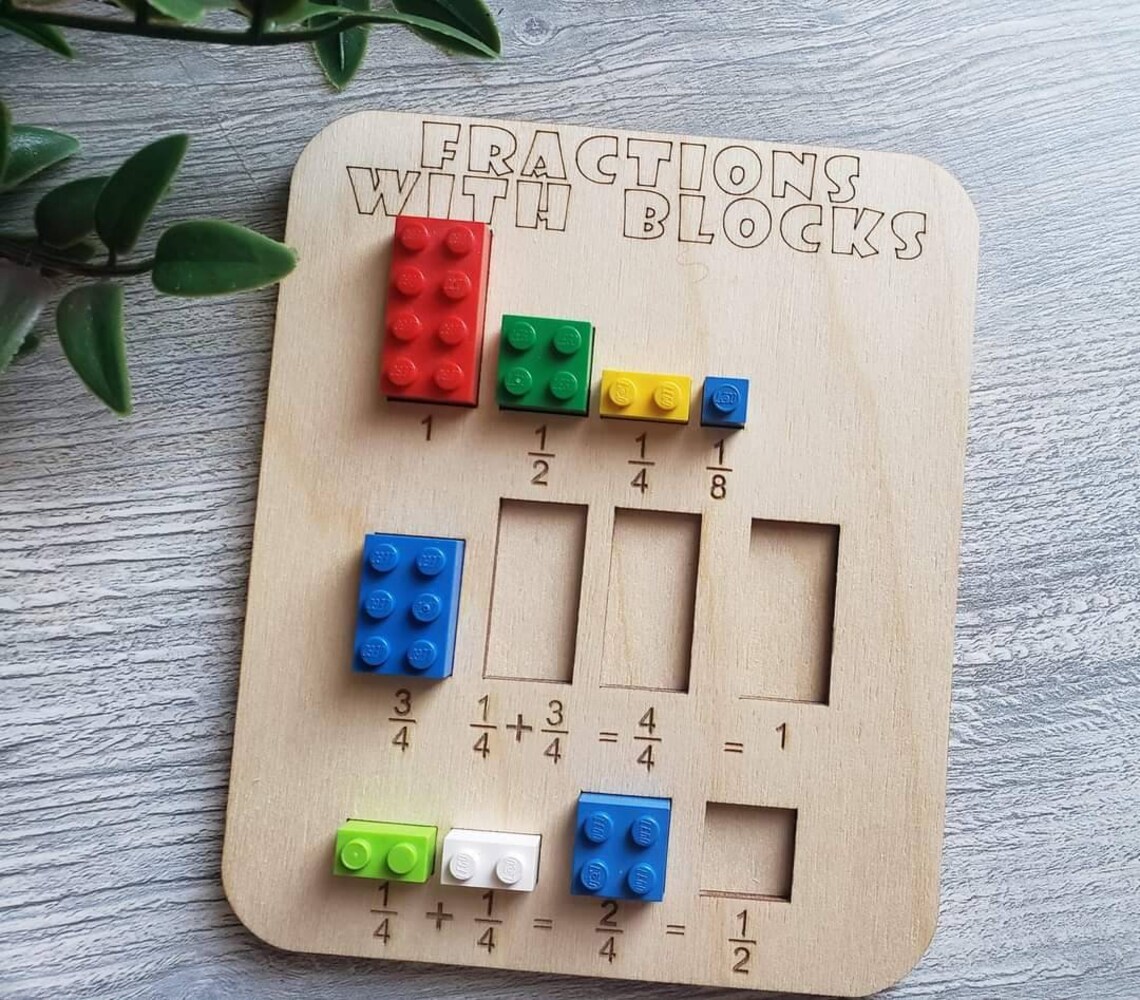 Fractions With Blocks - Etsy