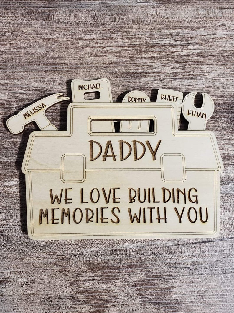 Daddy We Love Building Memories With You Toolbox Father's Day ...