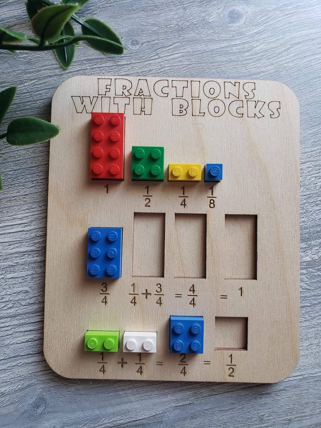 Fractions With Blocks - Etsy