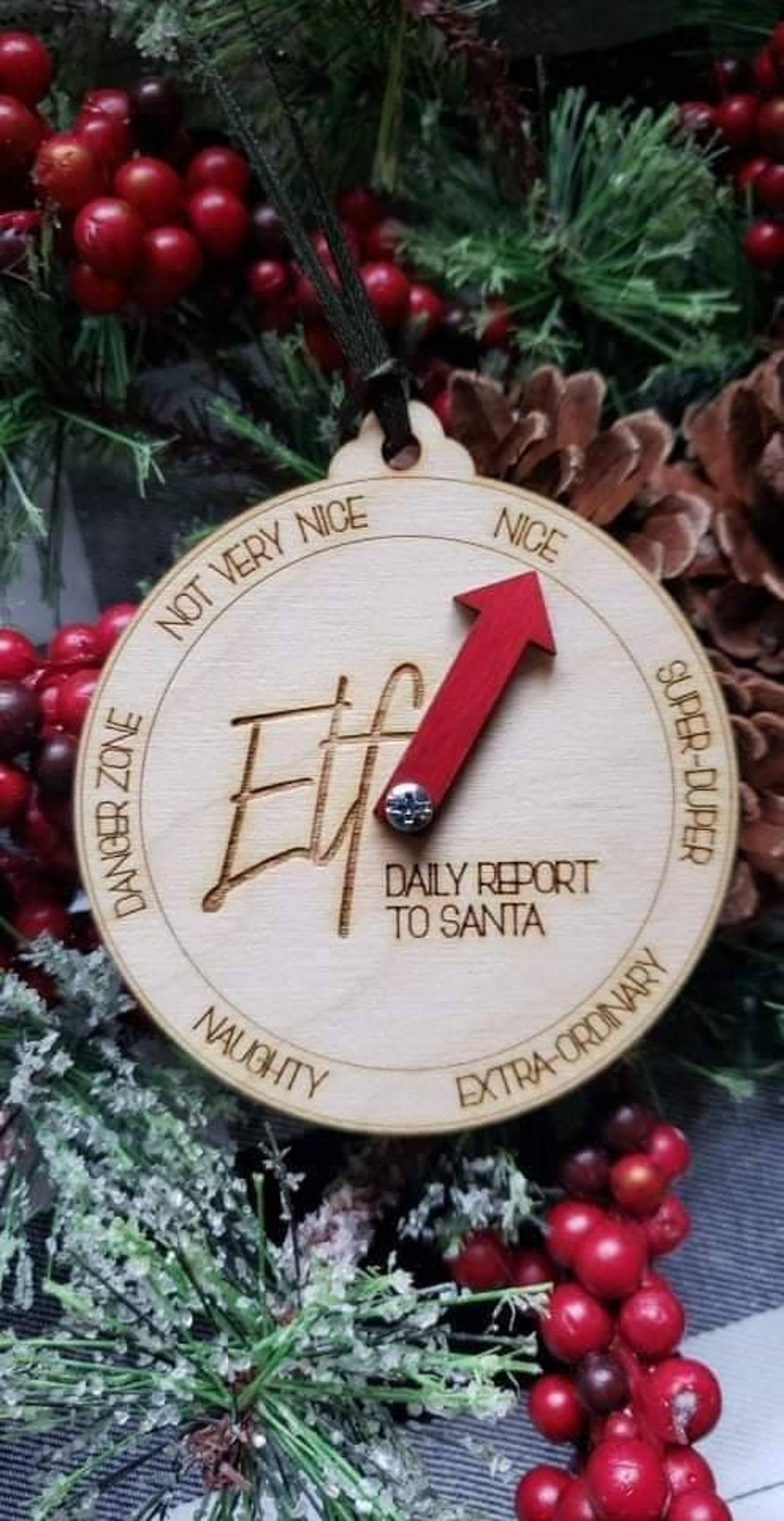 Elf Daily Report to Santa Christmas Ornament - Etsy