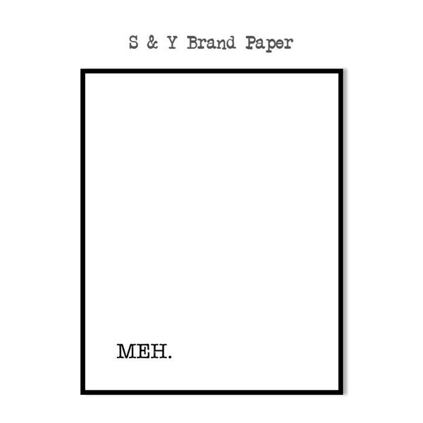 Meh Print - Etsy