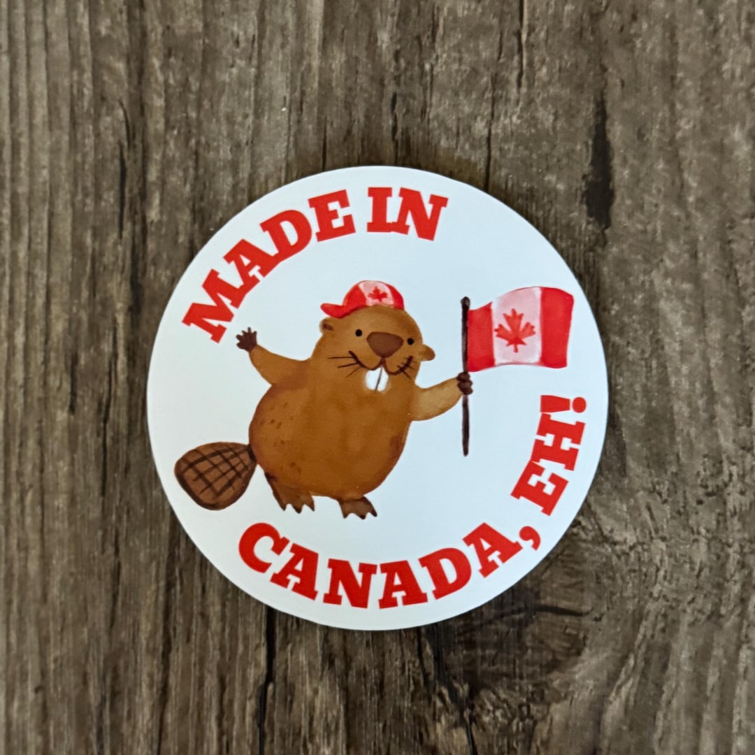 Canada Sticker, Made in Canada Sticker, Canadian Made Sticker, Canada ...