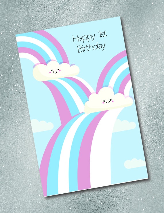 Transgender card Greeting Card Digital Download Paper Card | Etsy