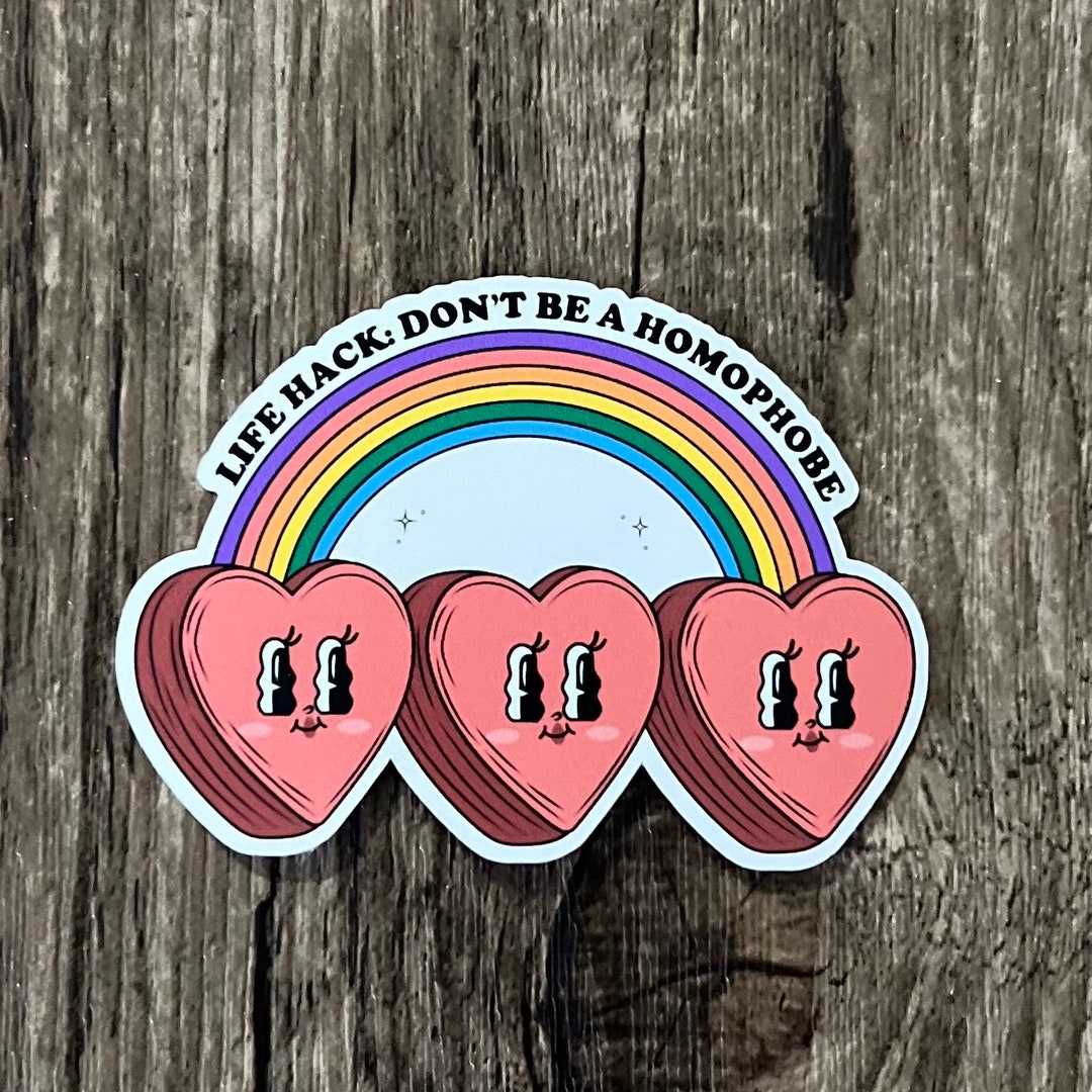 Homophobe Sticker, Rainbow Sticker, 2slgbtqia Sticker, Pride Sticker ...