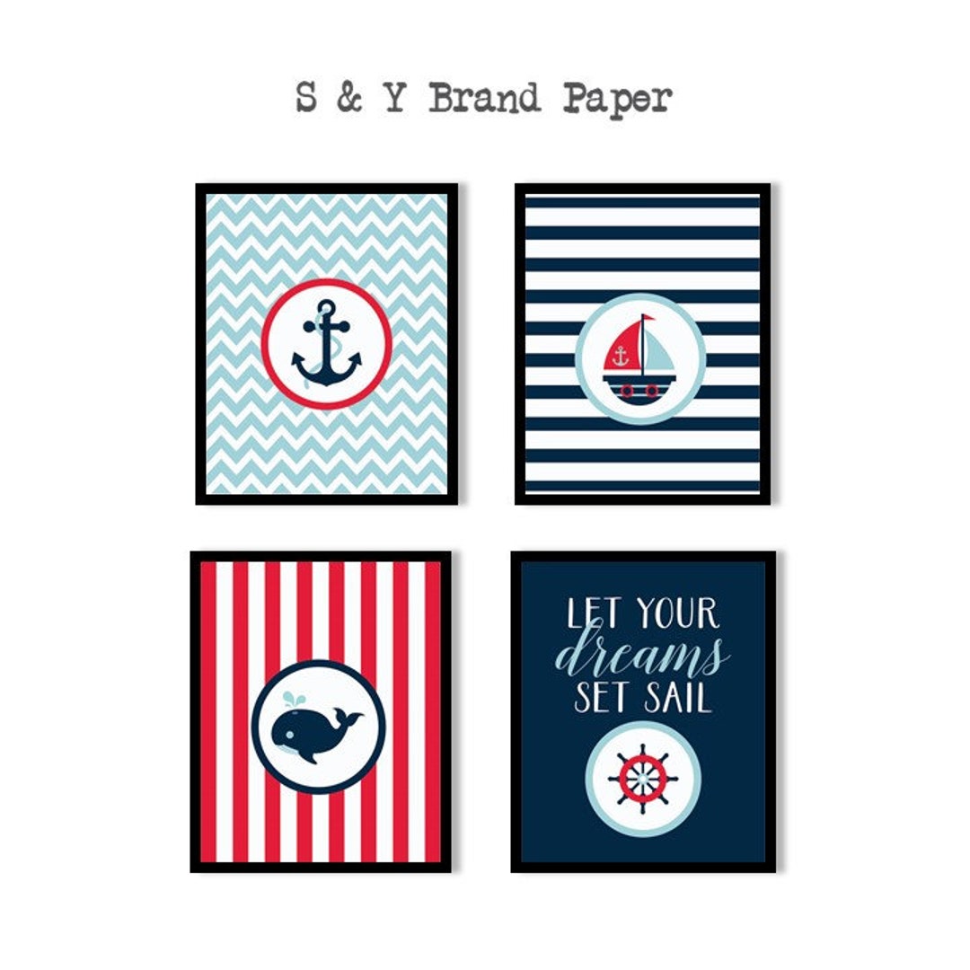 PRINTABLE Nautical Wall Decor Digital Print - Etsy
