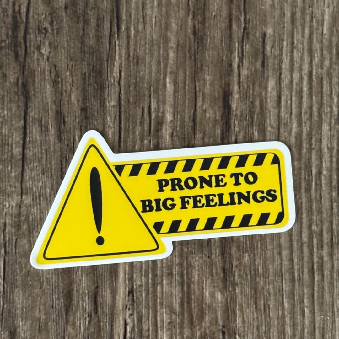 Big Feelings Sticker, Warning Sticker, Feelings Sticker, Relatable ...