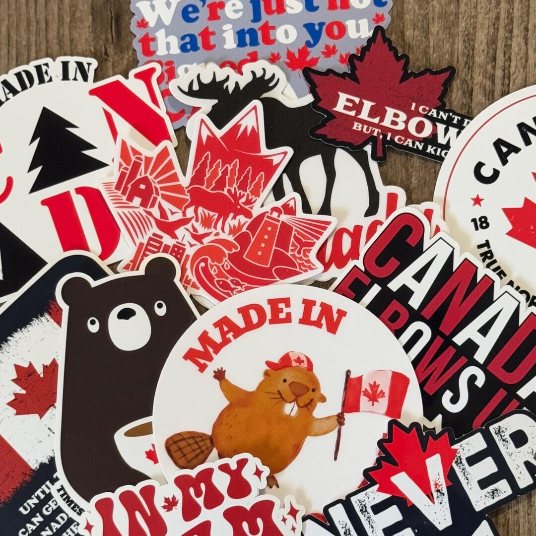 Canada Sticker Pack, Canada Sticker, Canadian Sticker, Elbows Up, Never ...