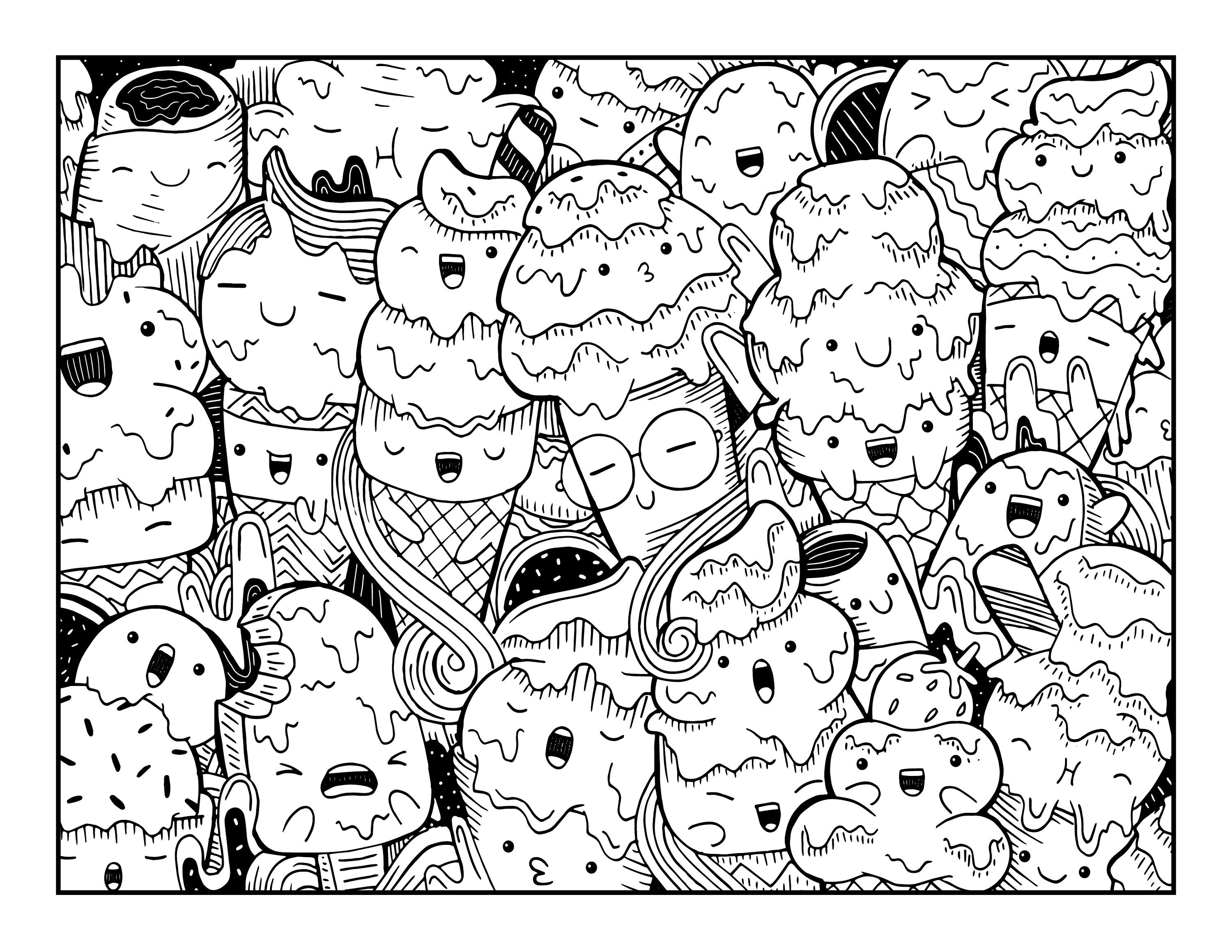 Printable Coloring Pages Of Food