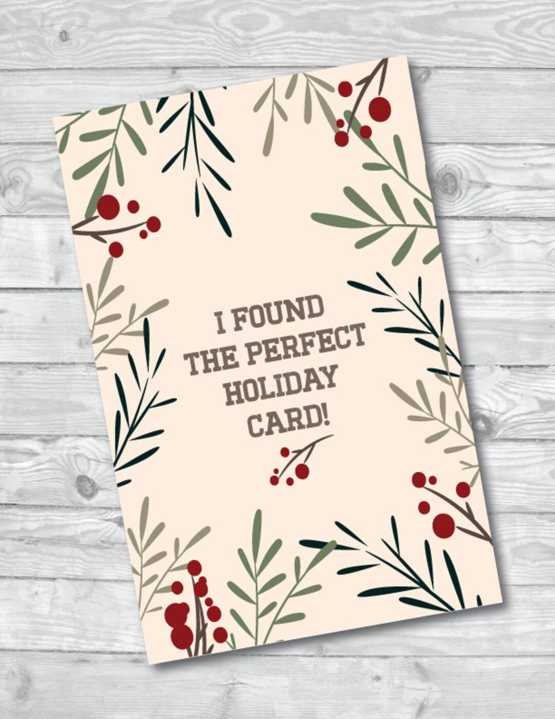 Perfect Card, Empty on the Inside, Funny Christmas Card, Funny ...