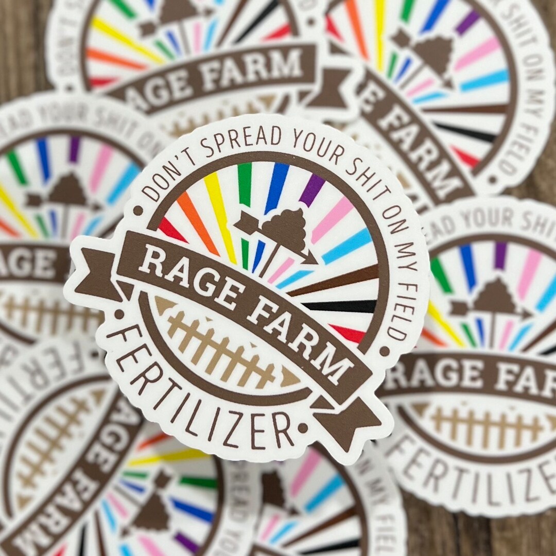 Rage Farm, Pride Sticker, Die Cut Sticker, Laptop Sticker, Funny ...