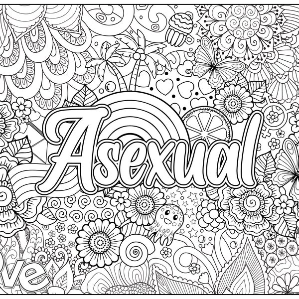 Nonbinary Coloring Page - Etsy