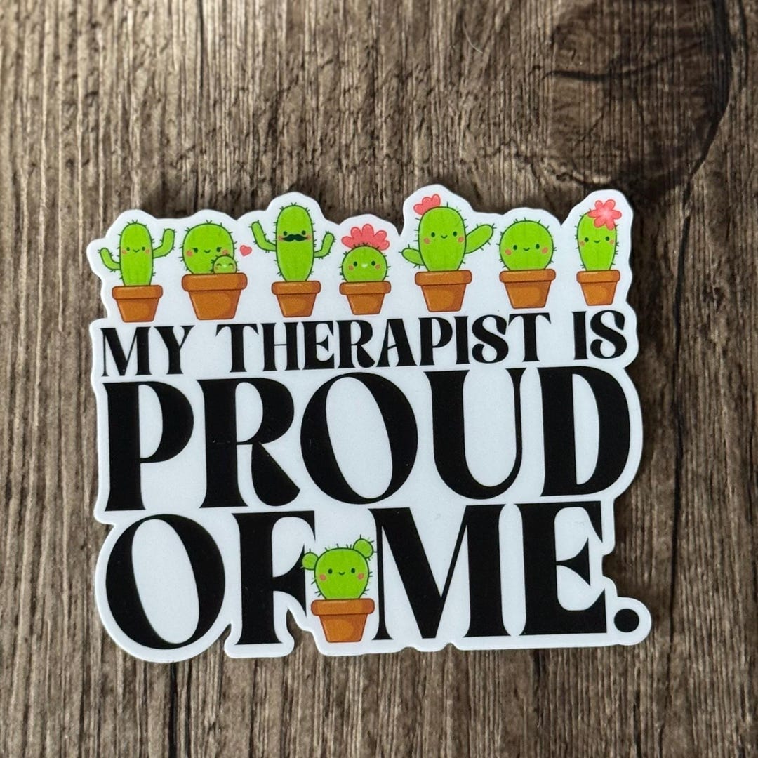Therapist Sticker, Succulent Sticker, Plant Sticker, Mental Health ...