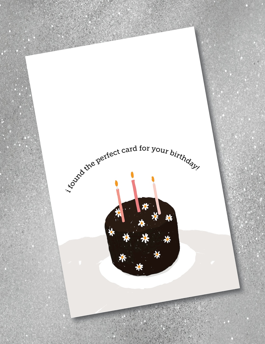 Funny Birthday Card, Dark Humor Card, Paper Card, Digital Download, in ...