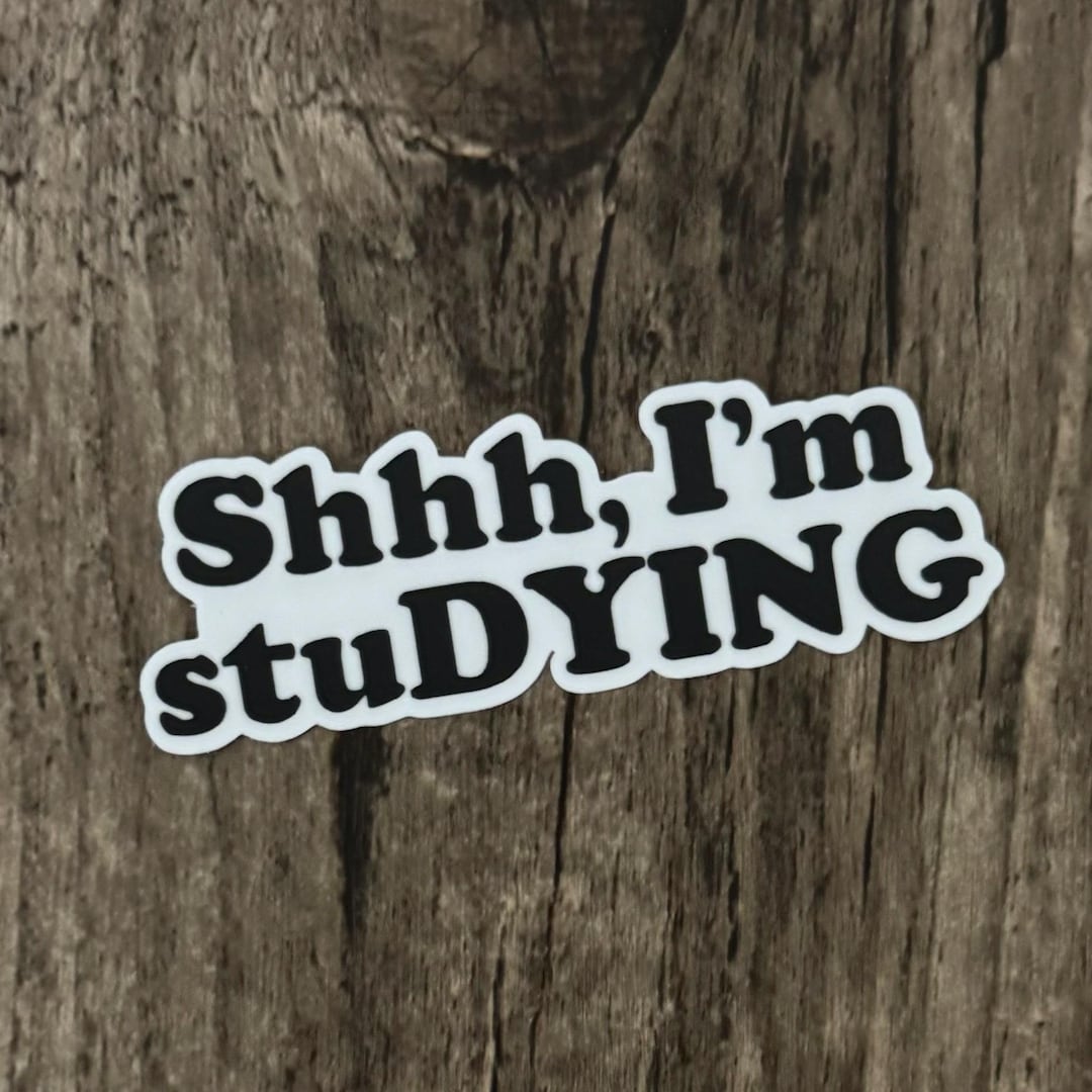 Studying Sticker, College Sticker, University Life, Relatable Sticker ...