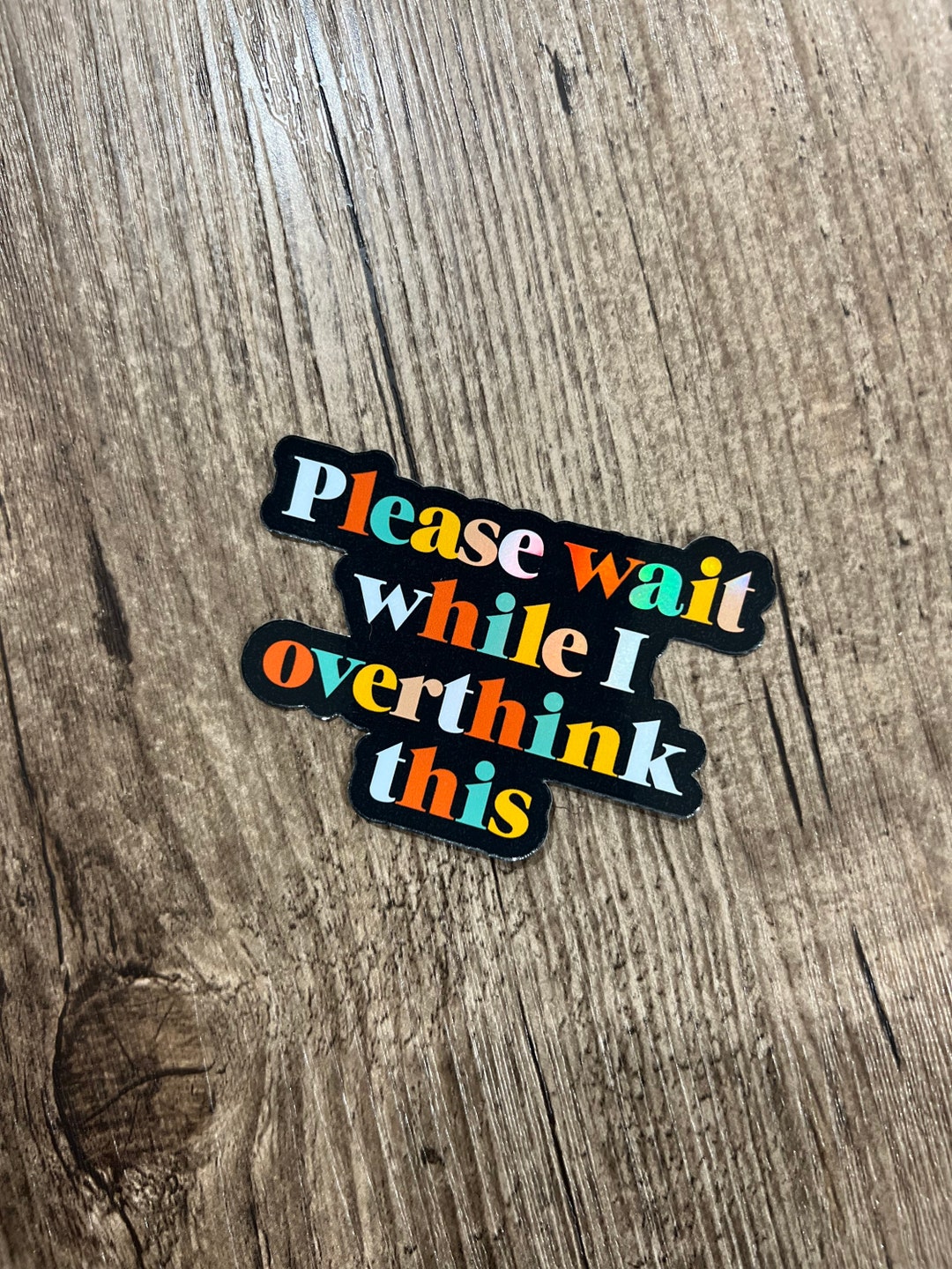 Overthinker Sticker, Sticker, Die Cut Stickers, Die Cuts, Laptop ...